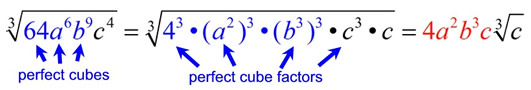 Simplifying Radicals Algebraic Cube Roots MathBitsNotebook A2 