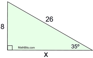 Trigonometry Numerical Practice - MathBitsNotebook(Geo - CCSS Math)